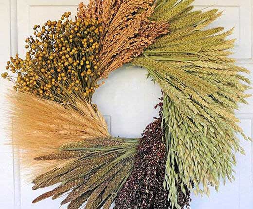 Dried Flowers, Decorative Eucalyptus, Dried Wheat, Home Decor, Dried ...