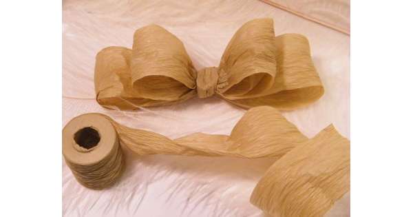 Natural Paper Ribbon - 3 rolls of Brown